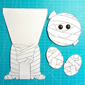 Cute Halloween Mummy 3D Printable Craft Activity for Kids, Digital ...