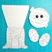 Cute Halloween Mummy 3D Printable Craft Activity for Kids, Digital ...