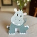 3D Paper Hippo Craft Activity, Printable Zoo Animal (digital Download ...