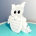 Printable 3D Paper Owl Coloring Craft Activity for Kids - Etsy