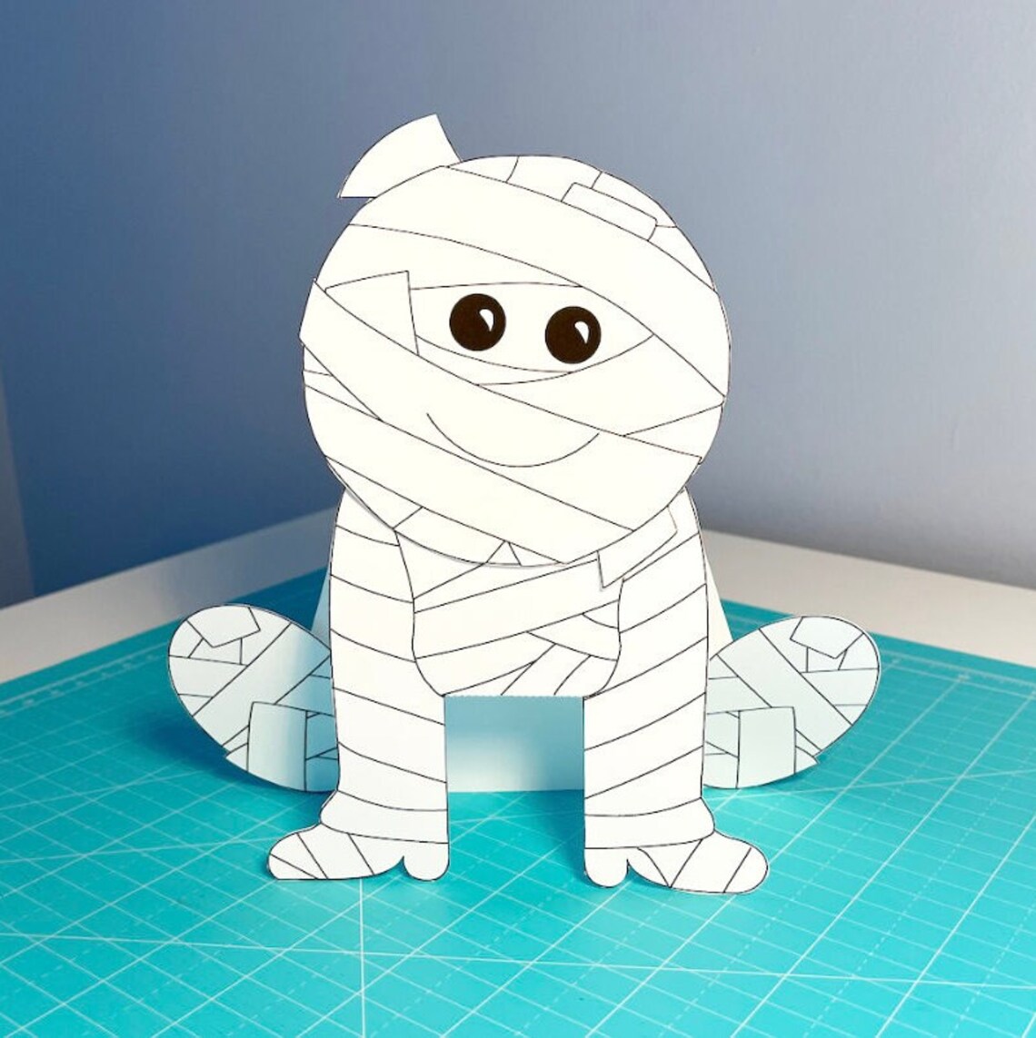 Cute Halloween Mummy 3D Printable Craft Activity for Kids, Digital ...