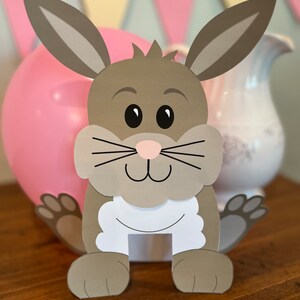 Bunny Rabbit Printable 3D Craft Activity for Kids, Woodland Animals 3D ...