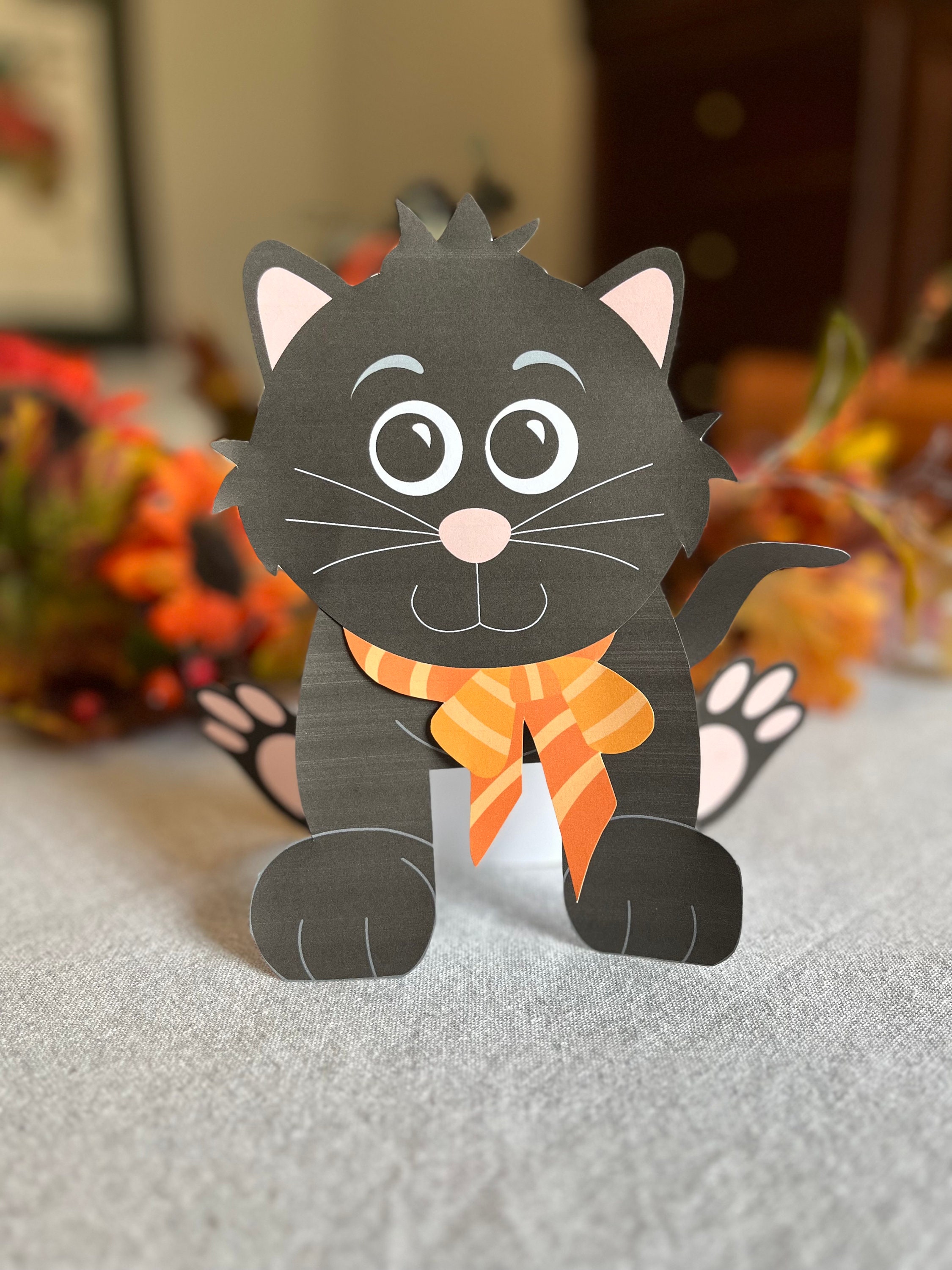 Halloween Printable 3D Craft Activity for Kids, Digital Download Craft ...