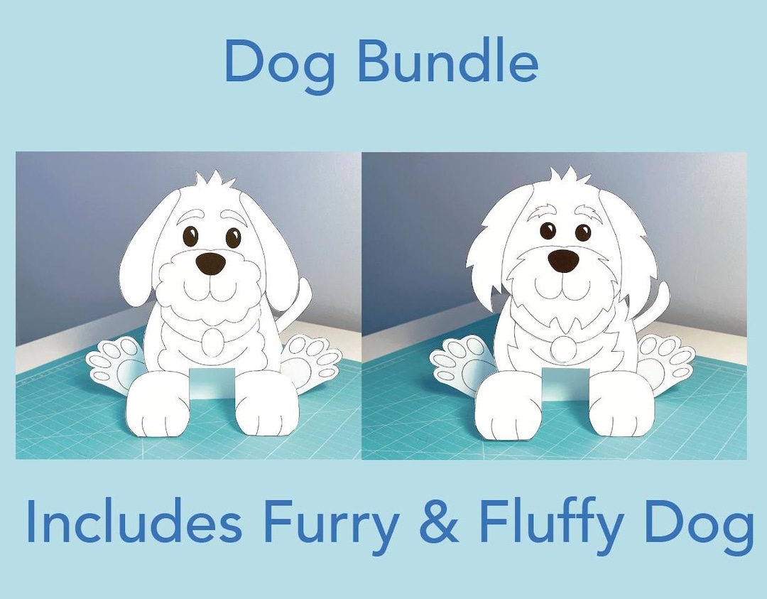 Puppy Dog Bundle Printable Coloring Activity for Kids, Digital Download ...