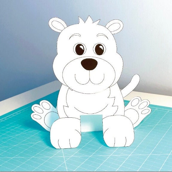 Woodland Animals 3D Paper Printable Craft Activity - Etsy