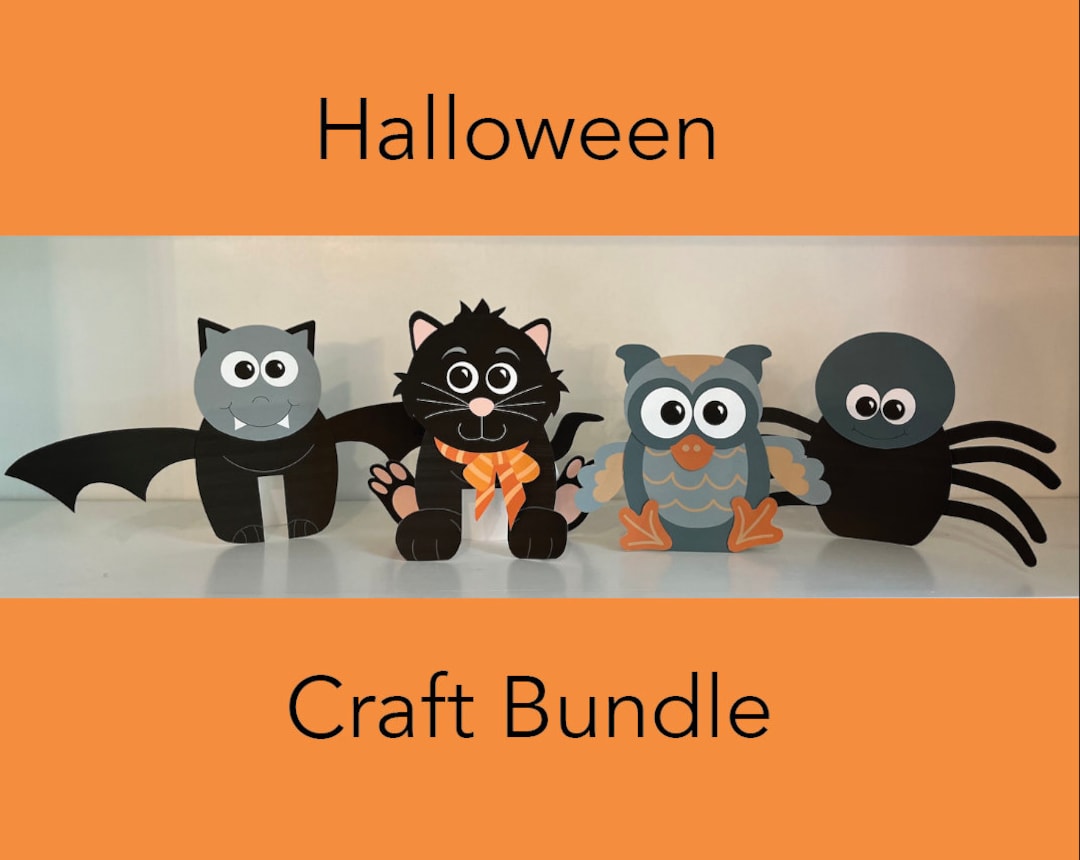 Halloween Printable 3D Craft Activity for Kids, Digital Download Craft ...