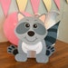Raccoon Printable Craft Activity for Kids, Woodland Creatures 3D Party ...