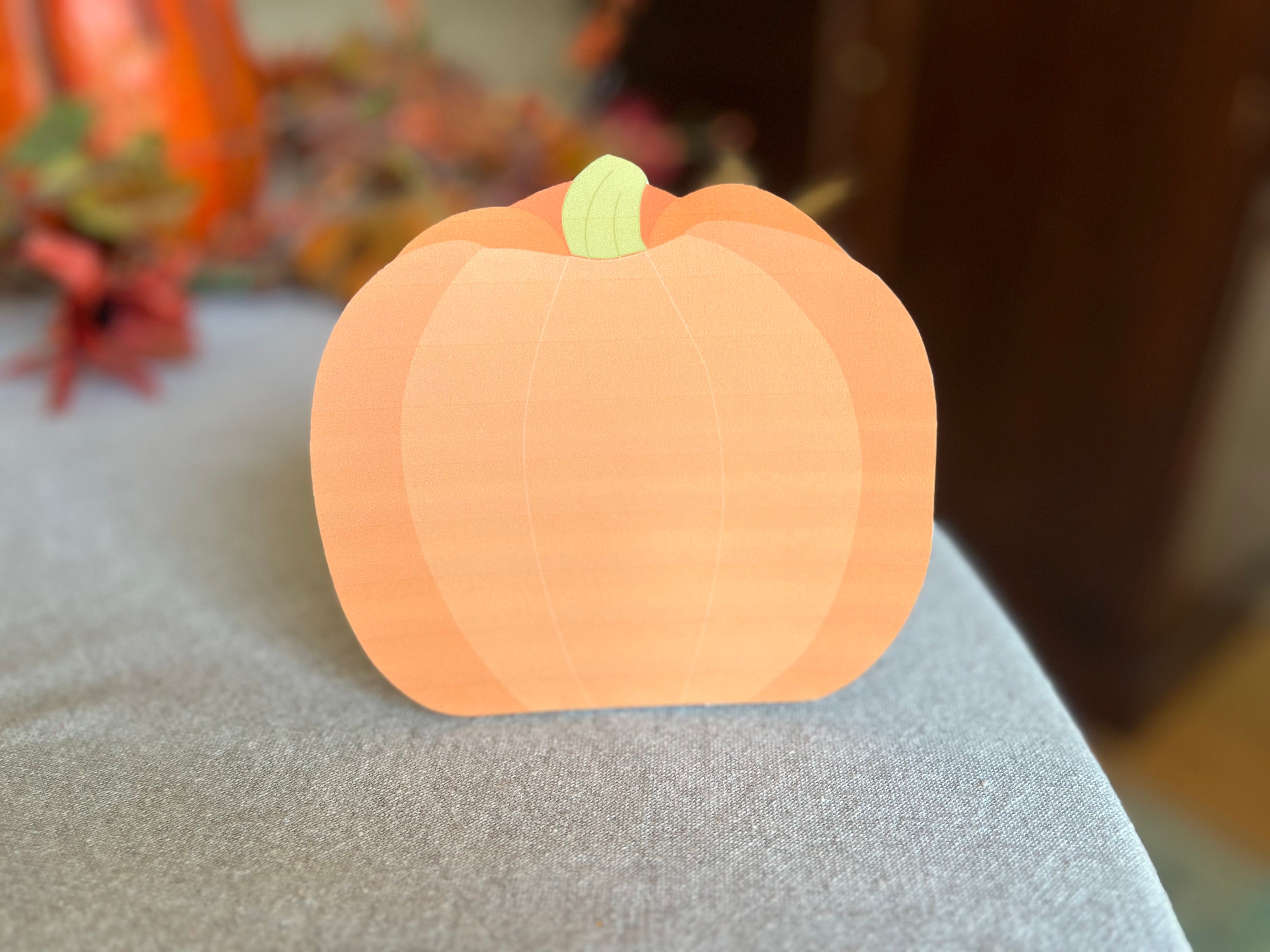 Pumpkin Printable 3D Craft Activity for Kids, Digital Download Jack-o ...