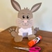 Bunny Rabbit Printable 3D Craft Activity for Kids, Woodland Animals 3D ...