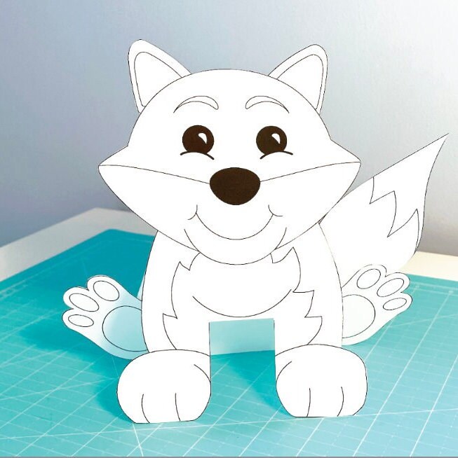 Woodland Animals 3D Paper Printable Craft Activity - Etsy