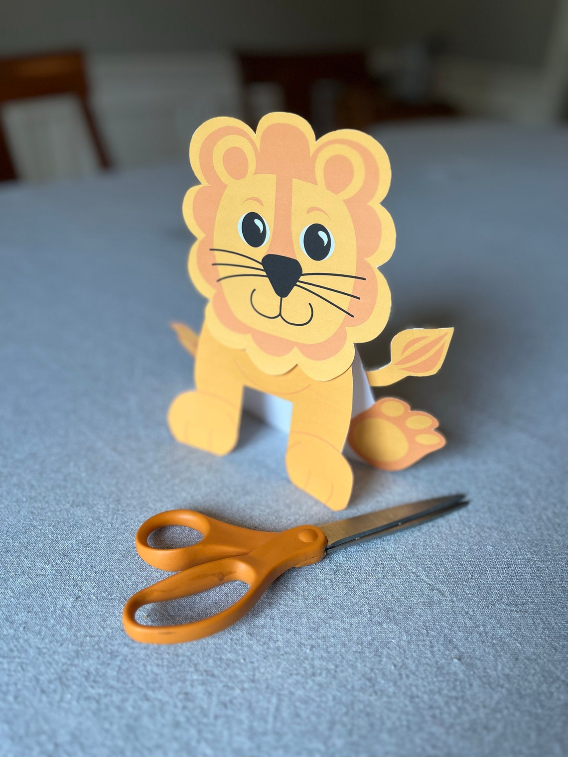 Lion Printable 3D Craft Activity, Party and Shower Decoration - Etsy