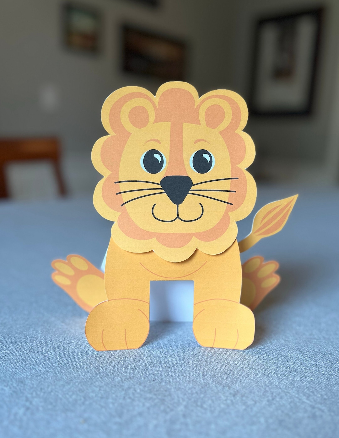Lion Printable 3D Craft Activity, Party and Shower Decoration - Etsy