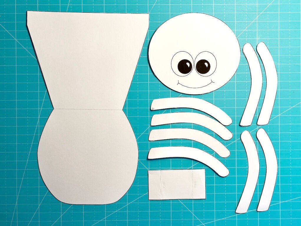 Spider 3D Printable Halloween Coloring Craft Activity for Kids - Etsy