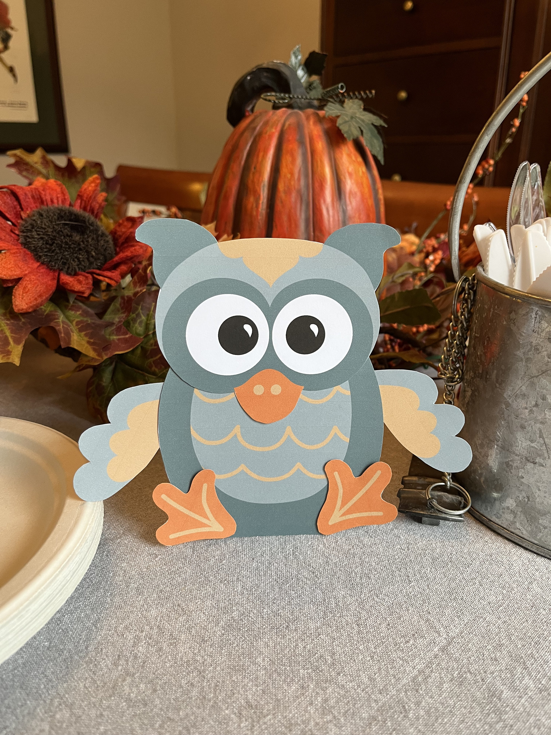 Owl Printable Craft Activity for Kids, Digital Download Party ...