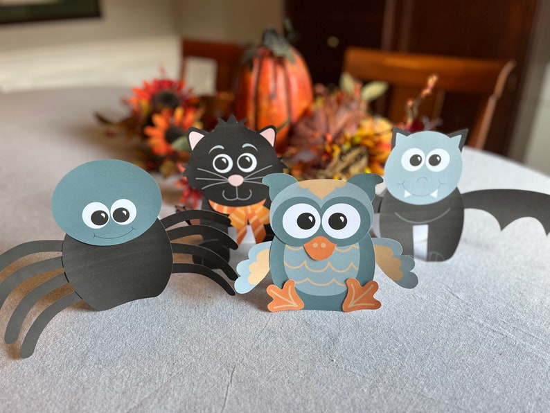Halloween Printable 3D Craft Activity for Kids Digital - Etsy