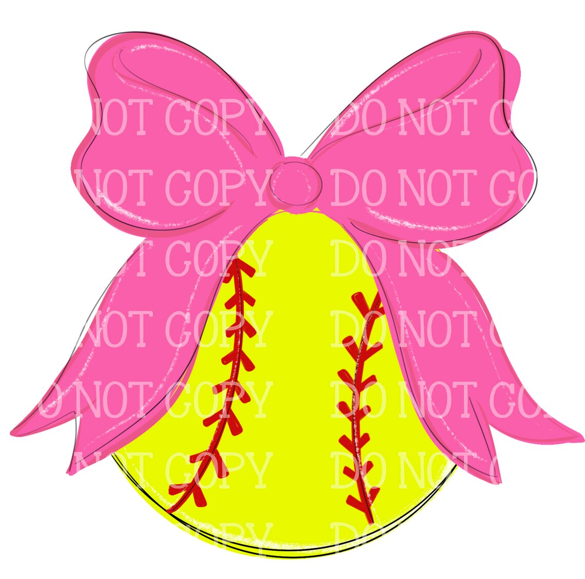Pink Bow Softball Sublimation Digital Download PNG - Etsy
