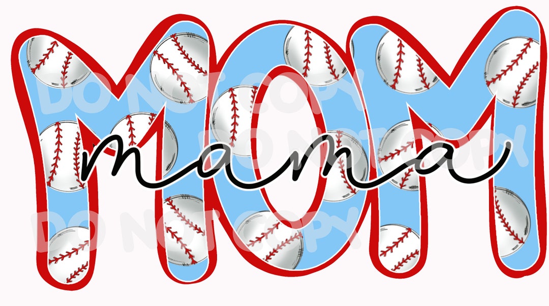 Baseball Mom Sublimation Digital Download Design - Etsy