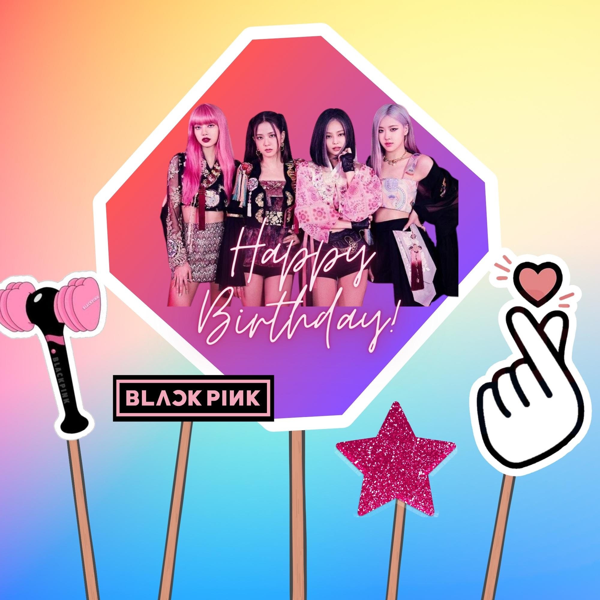 Printable Cake Topper Blackpink Caketopper Birthday - Etsy