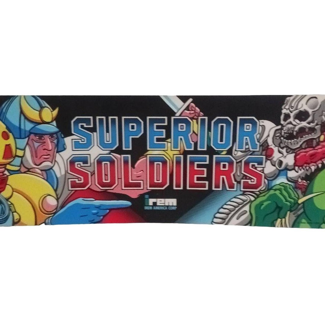 Superior Soldiers Arcade Cabinet Game Title Art Display - Etsy