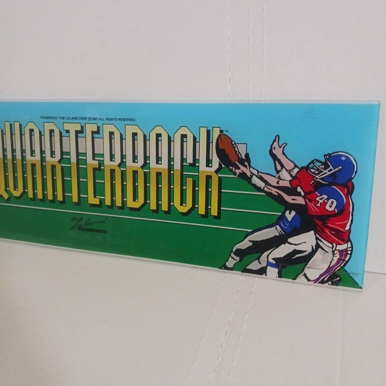 Quarterback Plexiglass Arcade Cabinet Game Title Art Display - Etsy