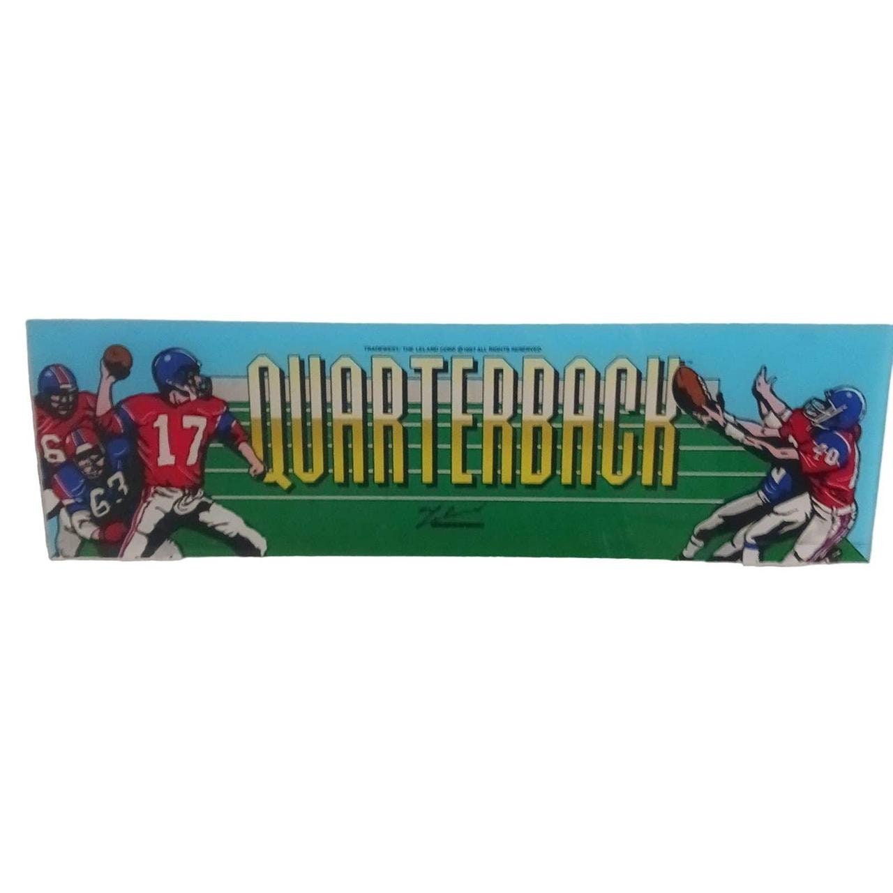 Quarterback Plexiglass Arcade Cabinet Game Title Art Display - Etsy