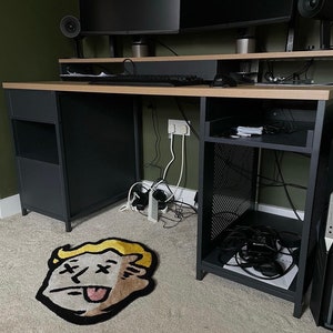 Vault Boy Fallout Face Handmade Tufted Rug - Etsy