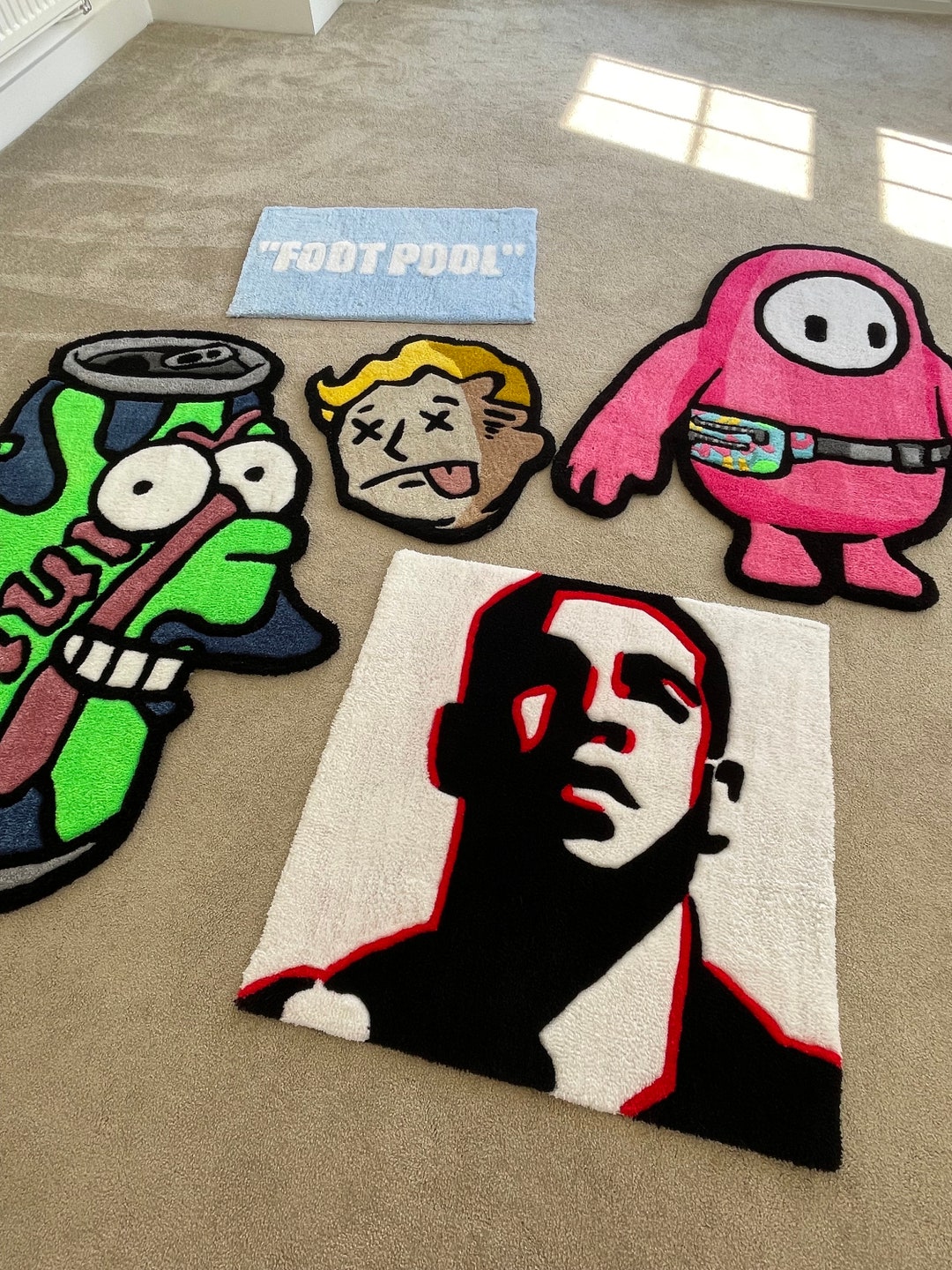 Custom Tufted Rugs - Personlised Rugs - Logo Rugs - Handmade - Circle ...