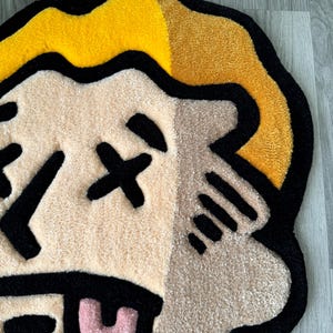 Vault Boy Fallout Face Handmade Tufted Rug - Etsy