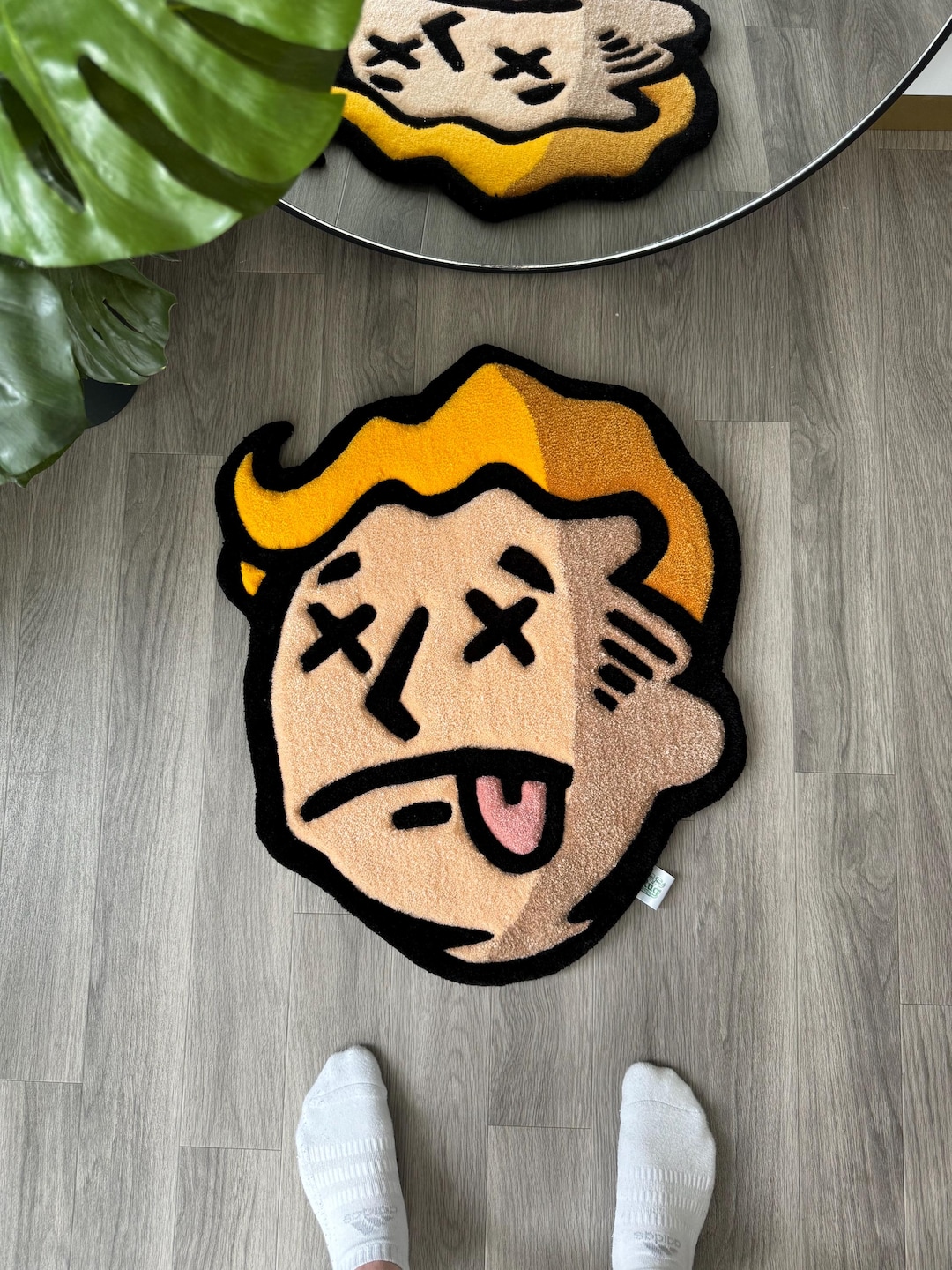 Vault Boy Fallout Face Handmade Tufted Rug - Etsy
