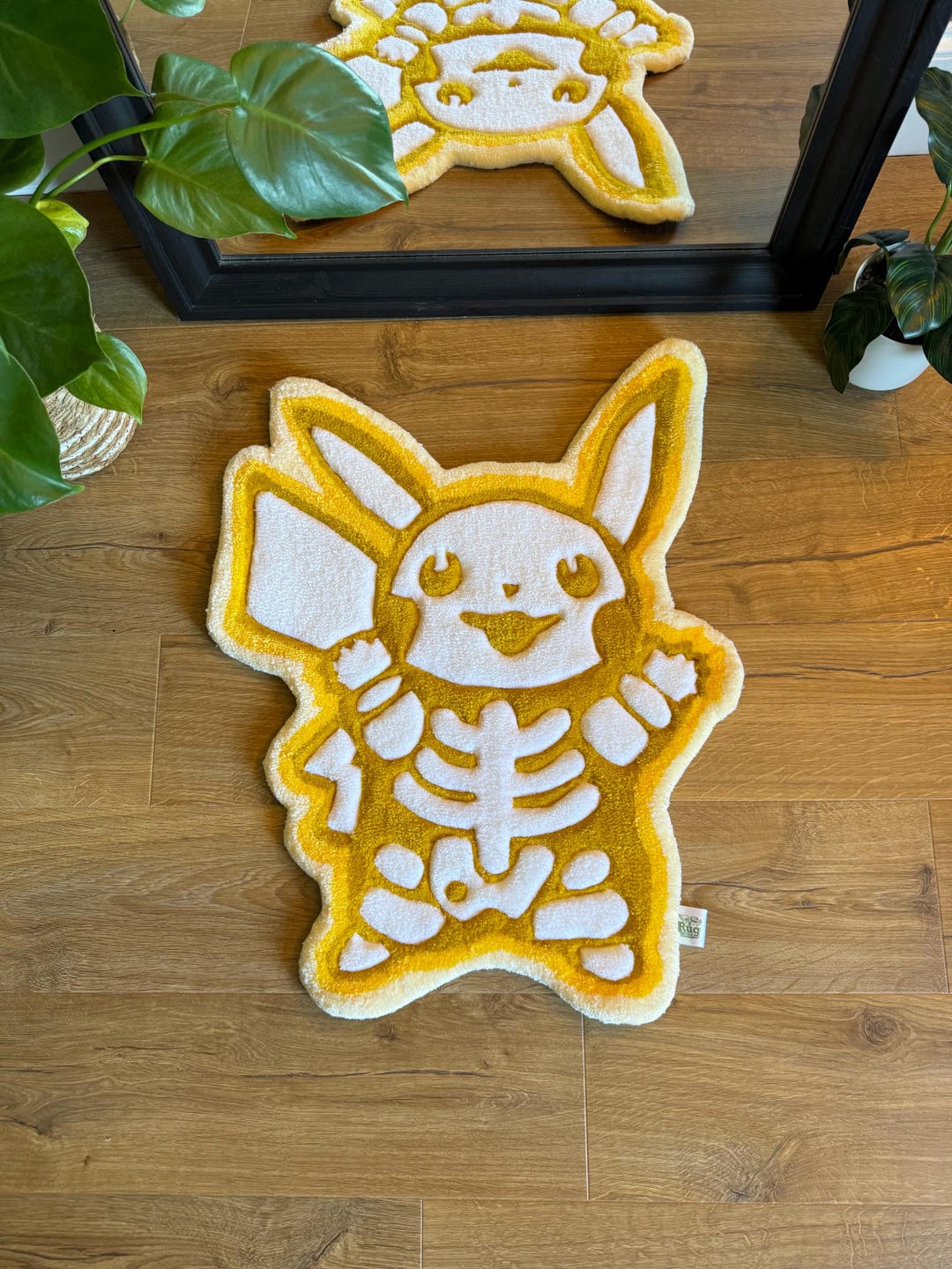 READY TO SHIP - Pikachu 3D Bones X-ray Handmade Tufted Rug - Etsy