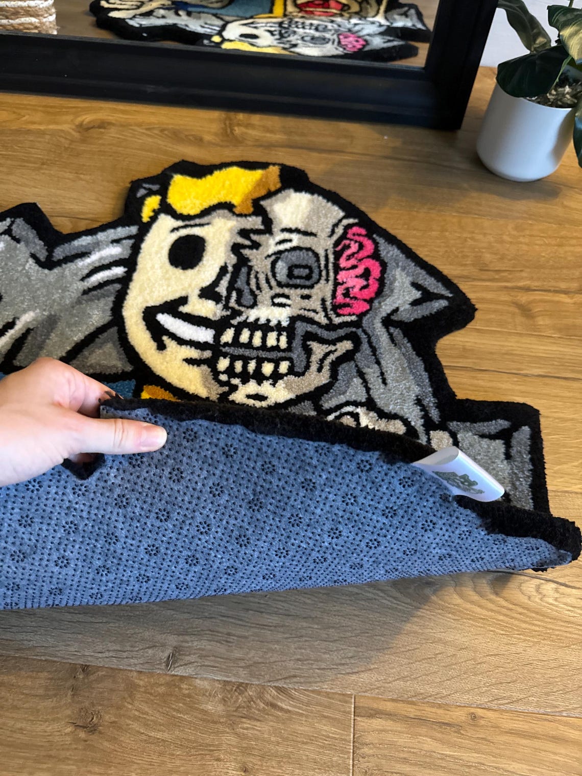 Fallout Vault Boy Skeleton Handmade Tufted Rug - Etsy