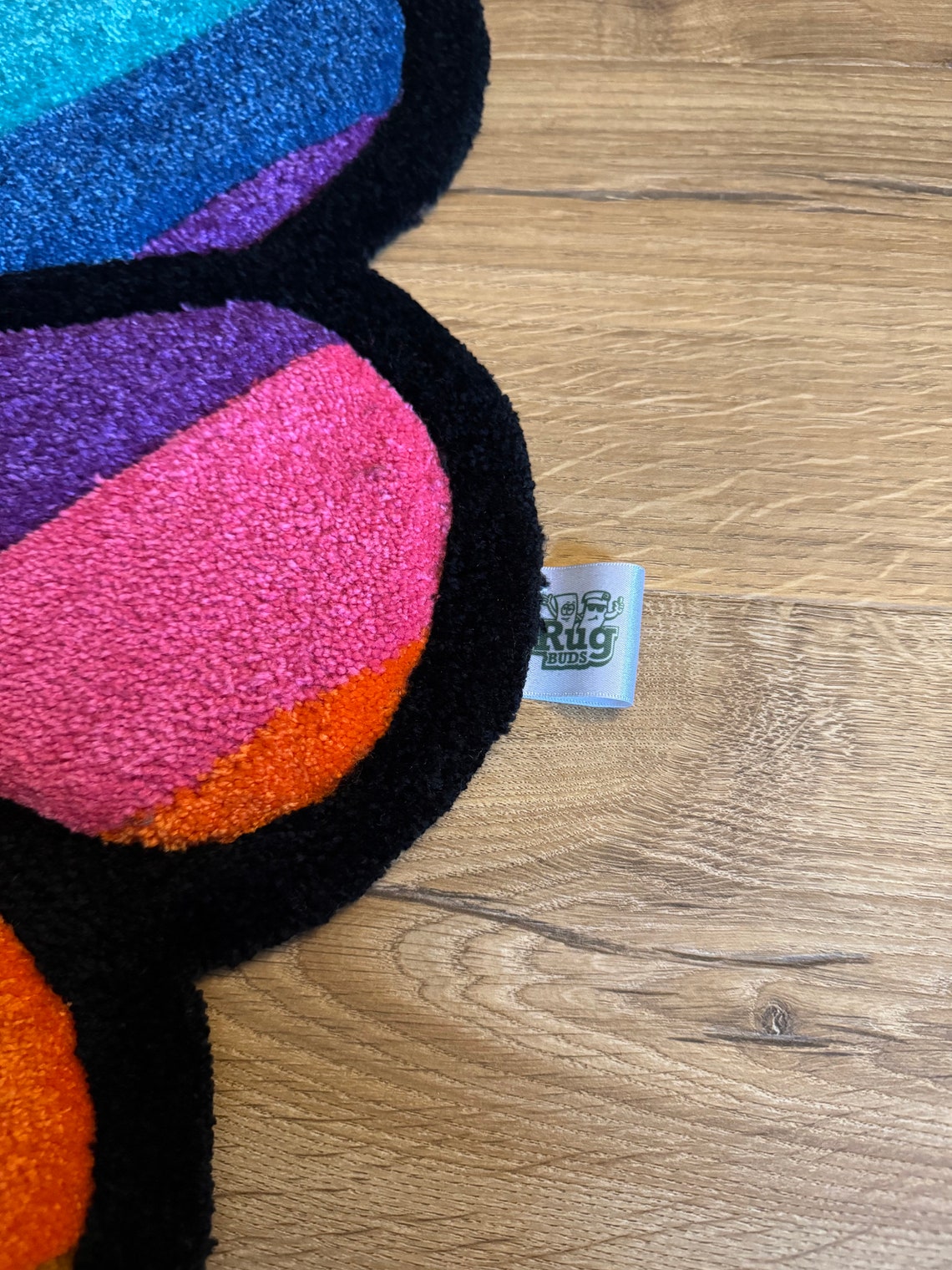 Handmade Tufted Rainbow Flower Face - Etsy