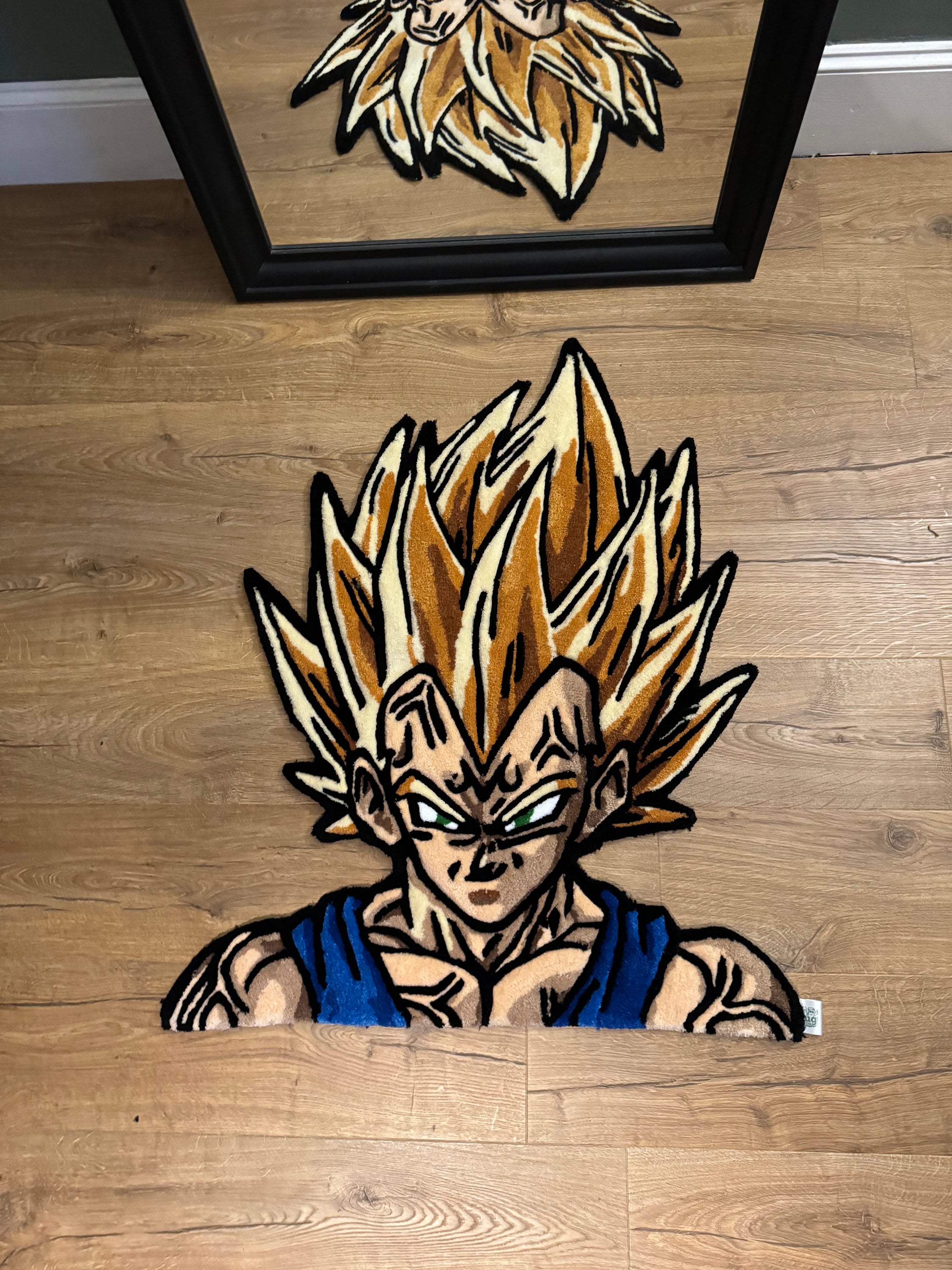 Majin Vegeta Dragon Ball Z Handmade Tufted Rug - Etsy