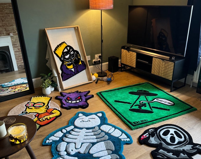 Custom Tufted Rugs Personlised Rugs Logo Rugs Handmade Circle Rug ...