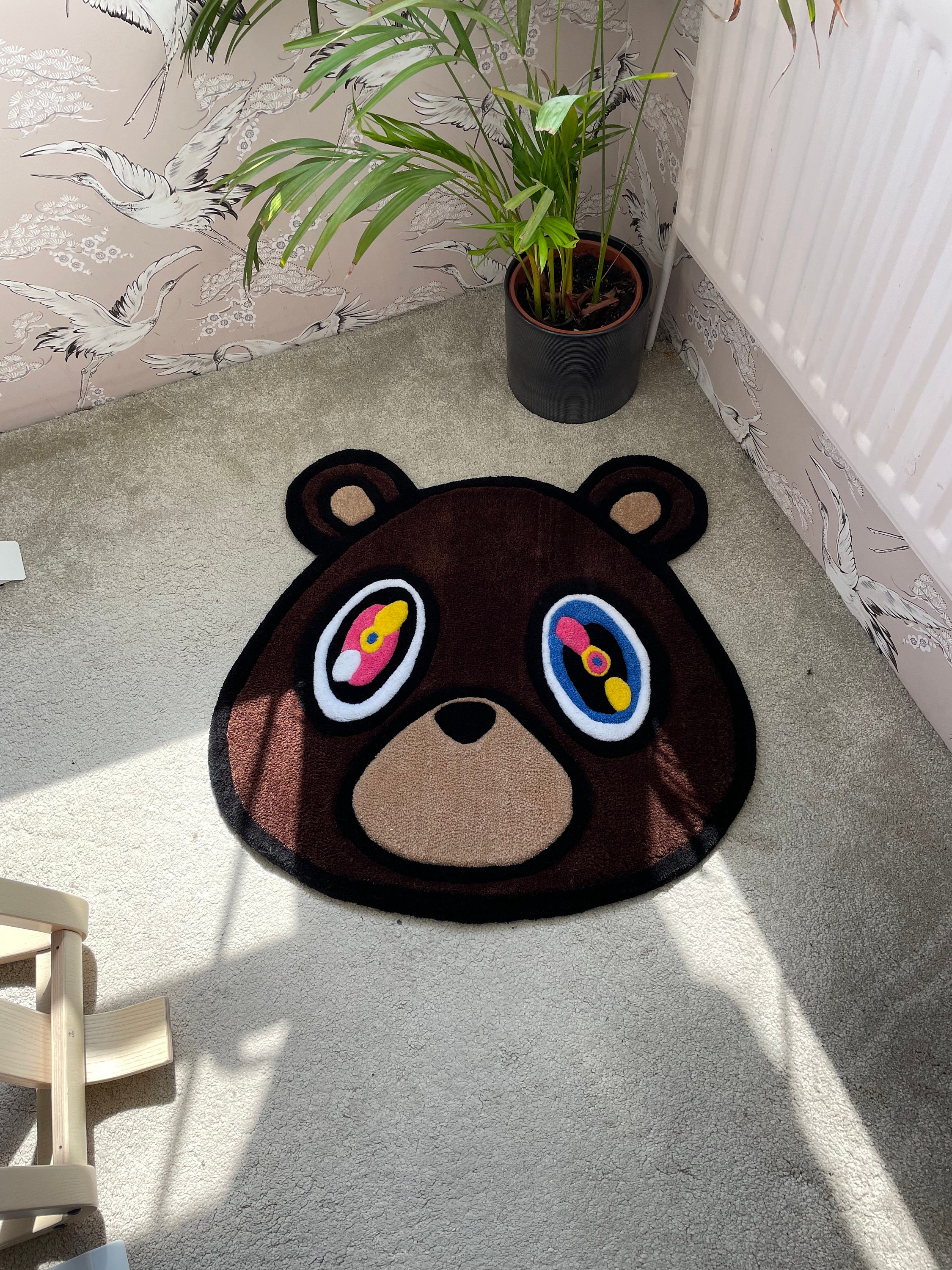 Tufted Kanye Wear Graduation Bear Rug - Etsy