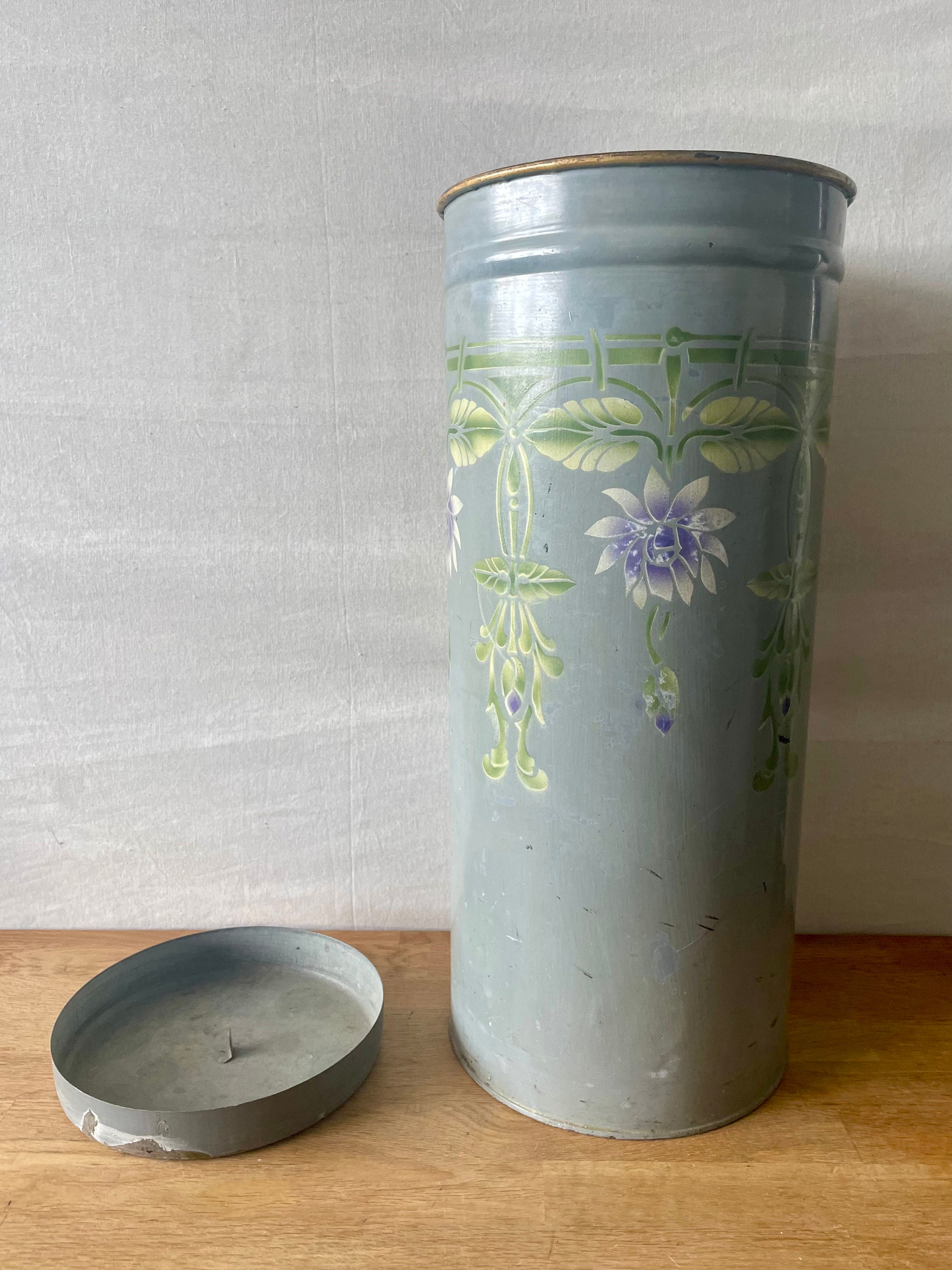 Antique French Toleware Umbrella Stand/entryway Decor / Walking Stick ...