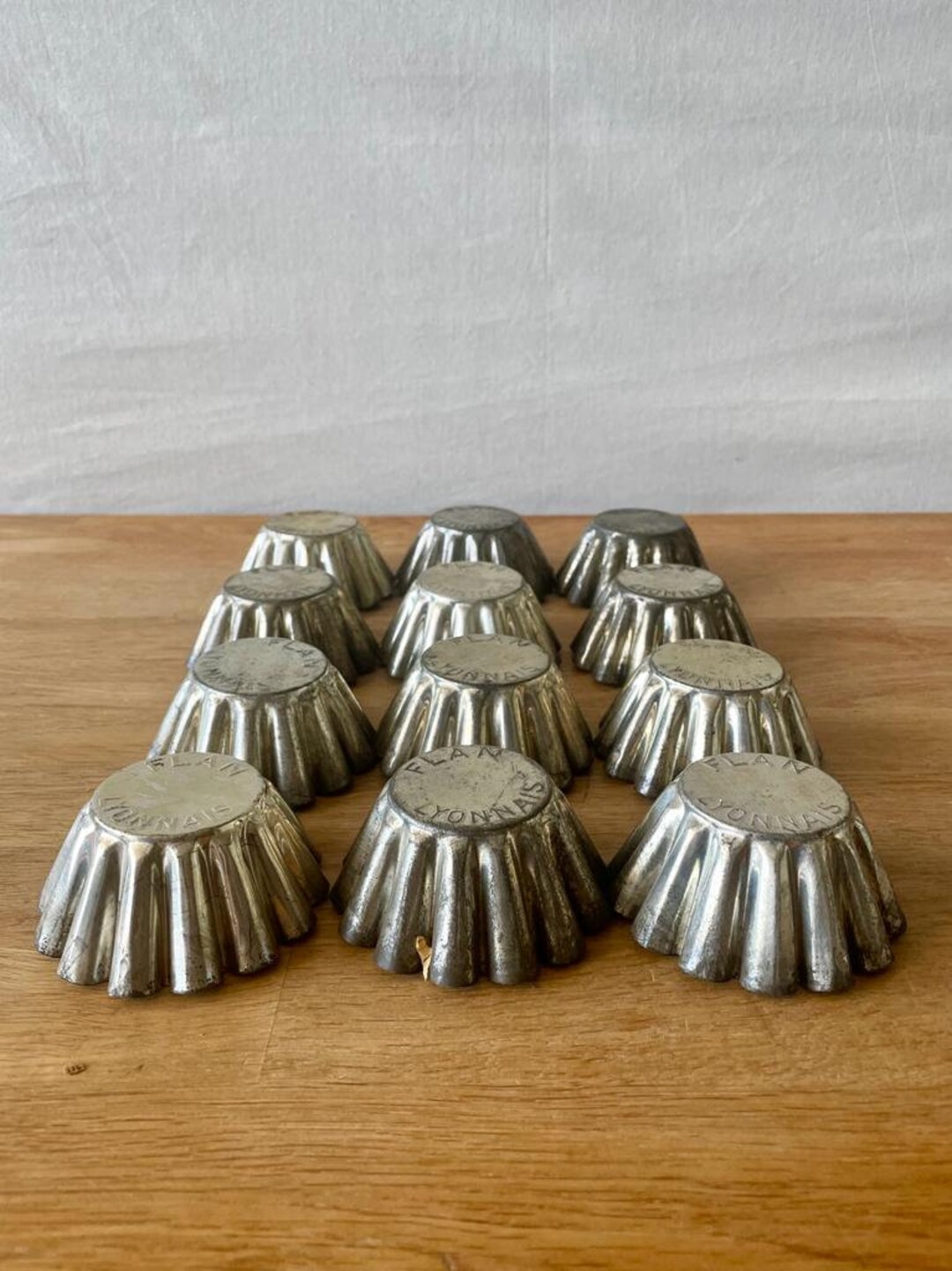 Vintage French/flan Lyonnais/old Metal Mold/brioche Mold/1950s Lot - Etsy