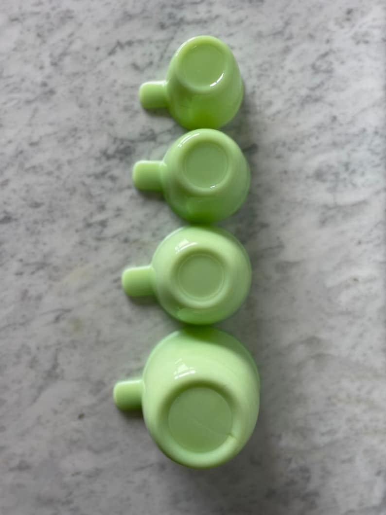 Vintage Jeannette Jadeite Measuring Cup Set, Tab Handle - Etsy