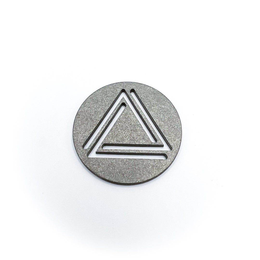Titanium Ball Marker, Aerospace Grade Titanium, Delta, Golf Accessories ...