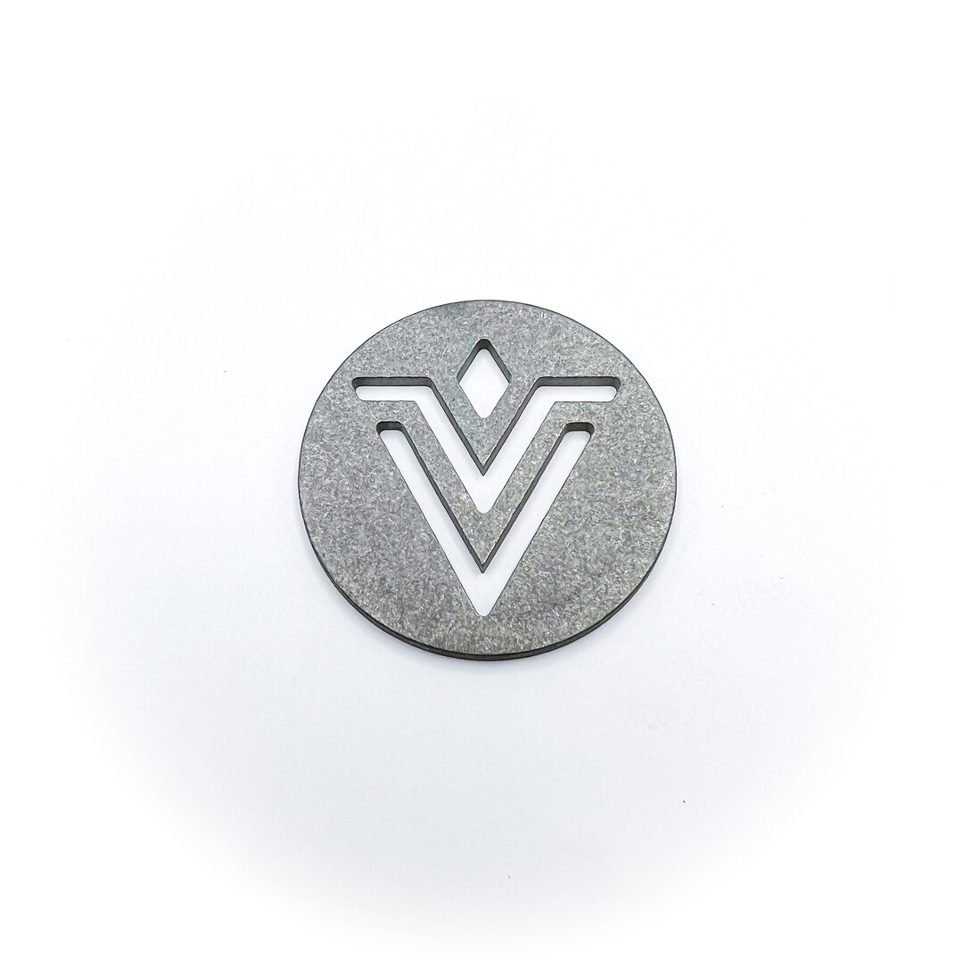 Titanium Ball Marker, Aerospace Grade Titanium, Point, Golf Accessory ...