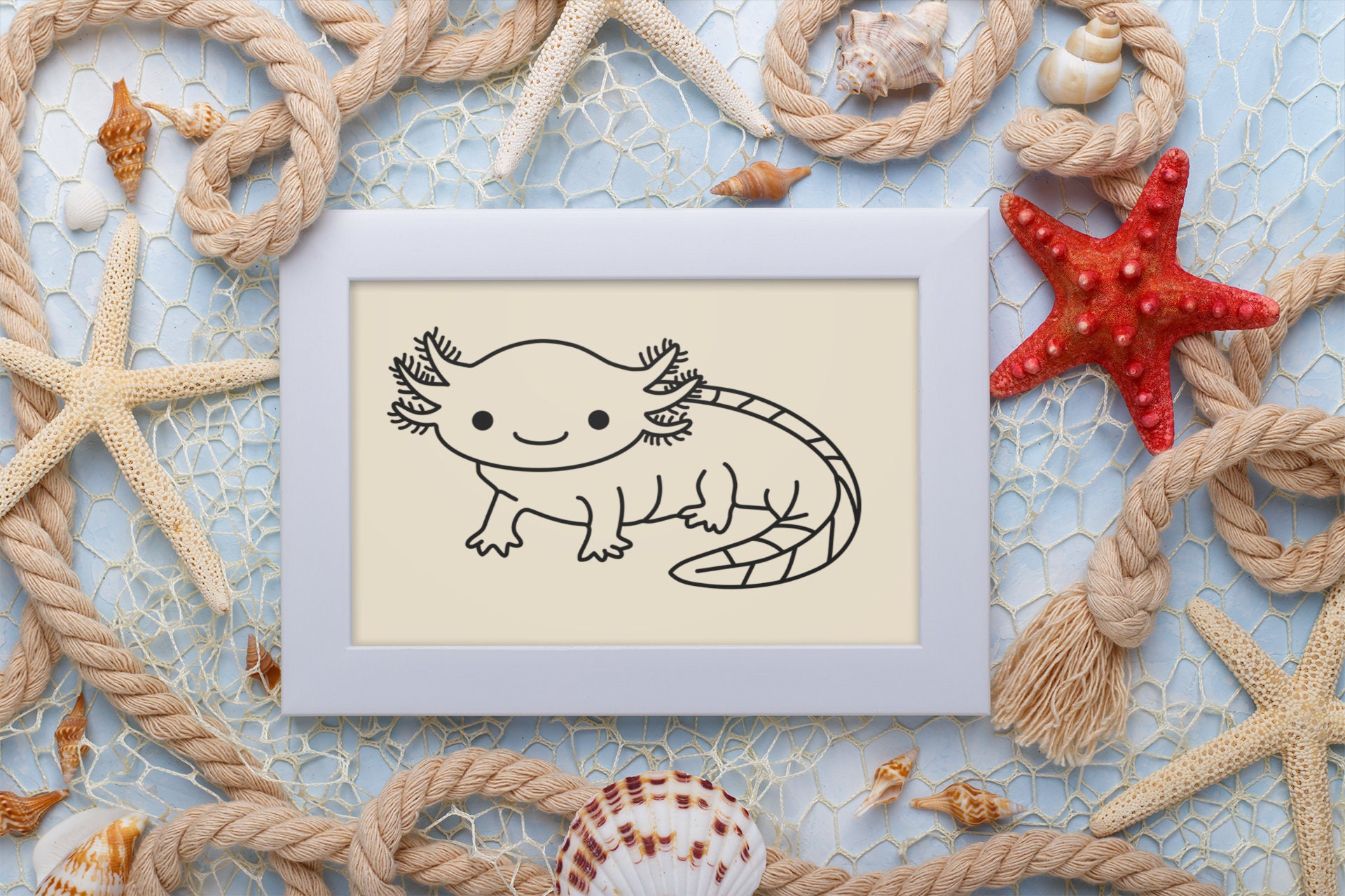 Axolotl SVG, Cute Axolotl SVG, Axolotl PNG, Digital Cutting File ...