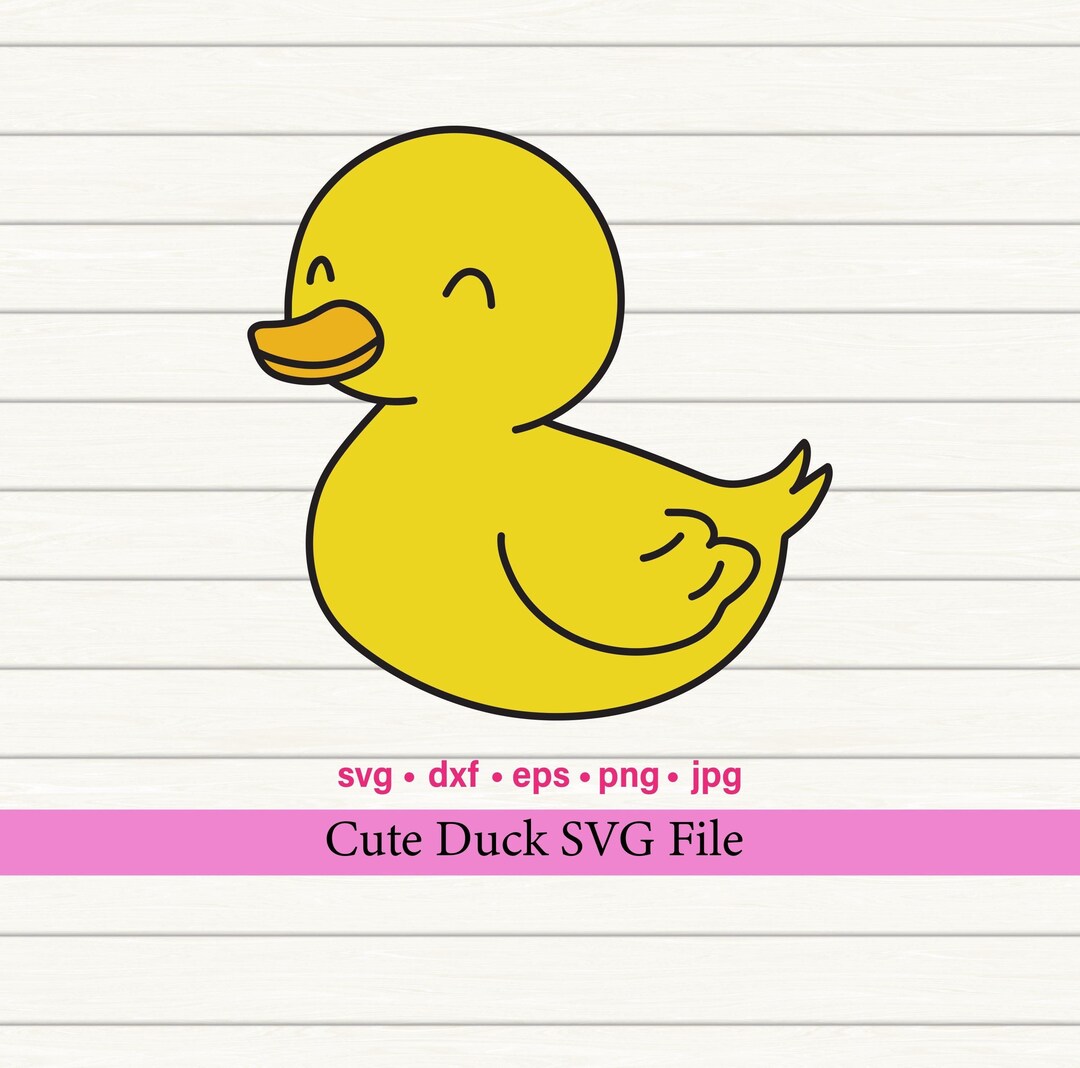 Duck SVG, Cute Duck SVG, Digital Cutting File, Duck Clipart, Commercial ...