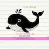 Orca Plotter File SVG Dxf Png Eps Whale Killer Whale Killer Whale Baby ...