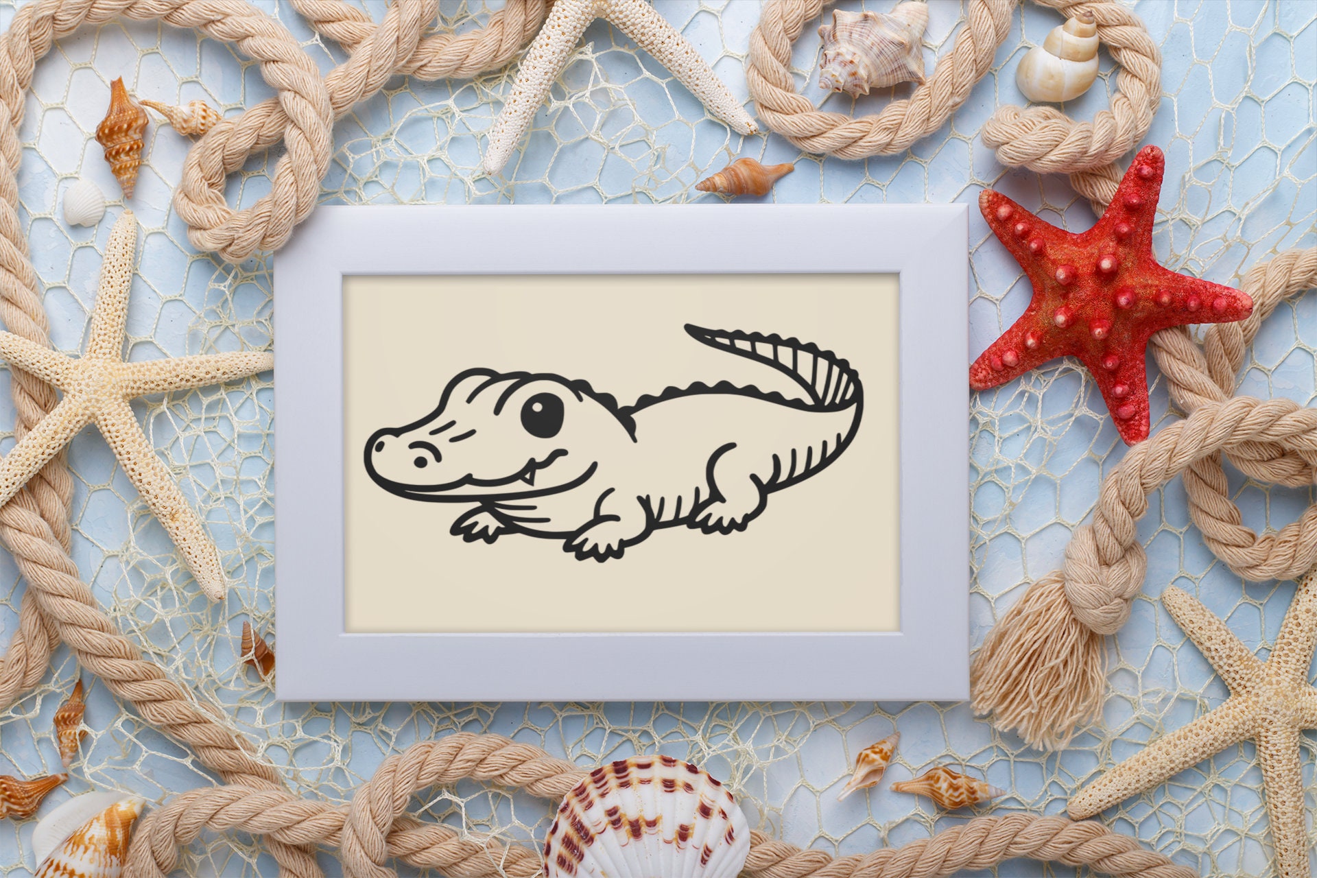 Cute Baby Alligator SVG, Digital Cutting File, Commercial Use - Etsy