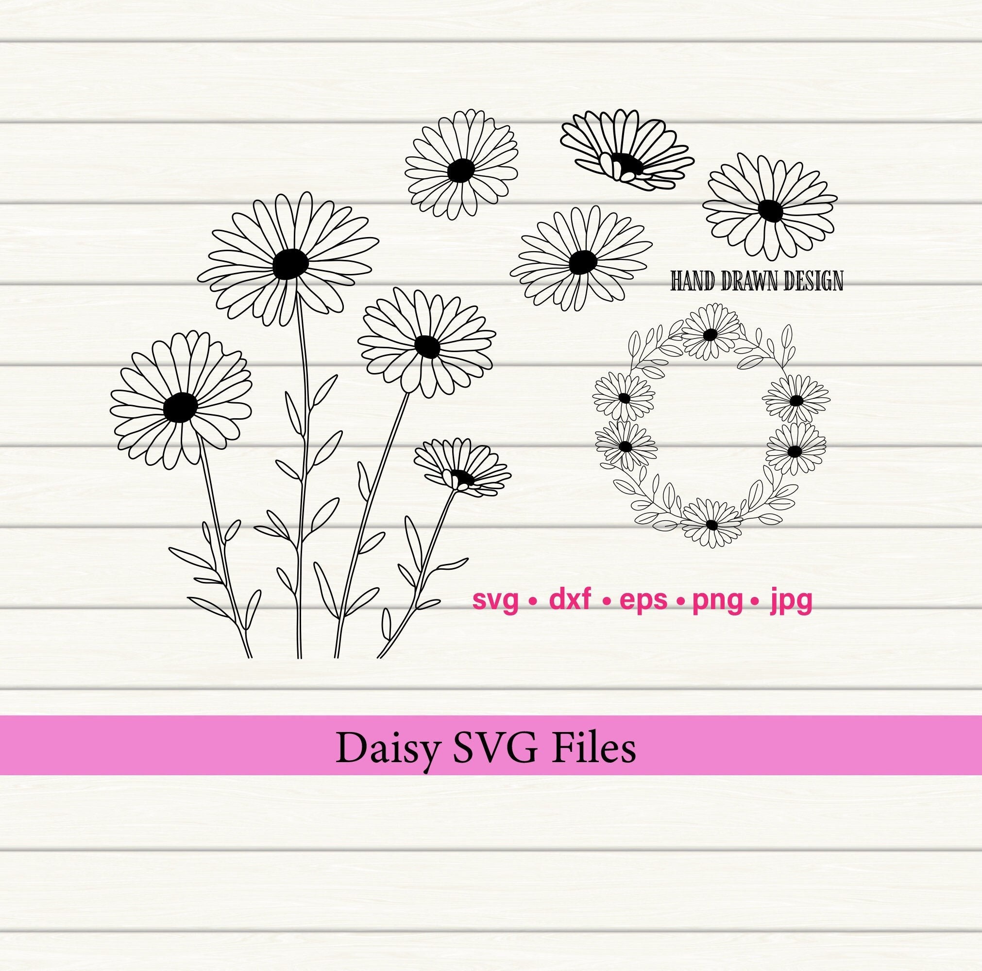 Daisy SVG, Daisy Flower SVG, Daisy SVG Bundle, Gerber Daisy Svg, Daisy ...