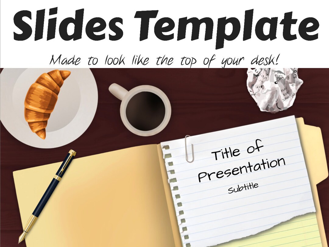 EDITABLE Slide Template Desktop Aesthetic Customizable Slide Stickers ...