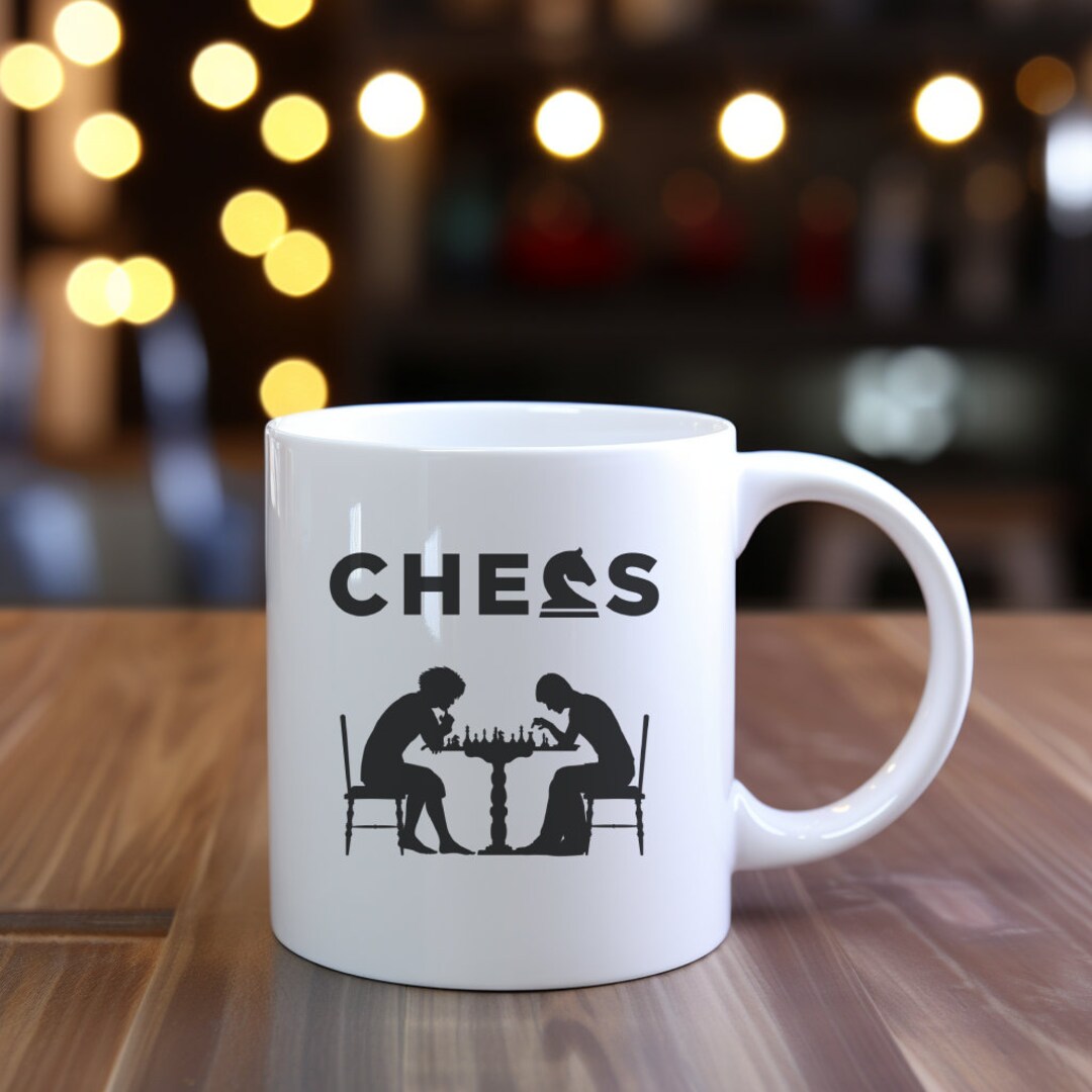 Chess Players Coffee Mug – "think Two Steps Ahead" Checkmate Design - Etsy