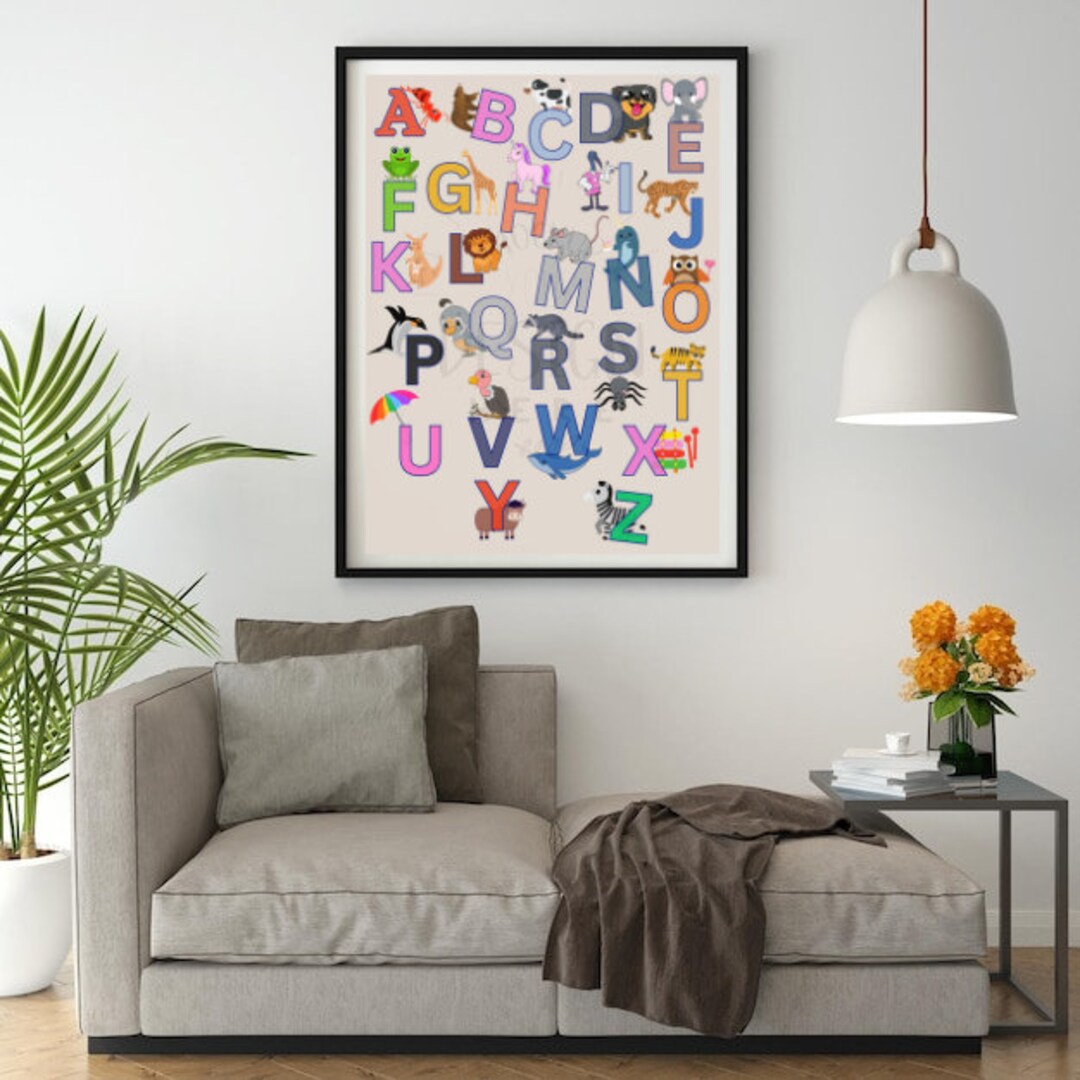 A to Z Alphabet Baby Alphabet Book Alphabet Digital Print - Etsy
