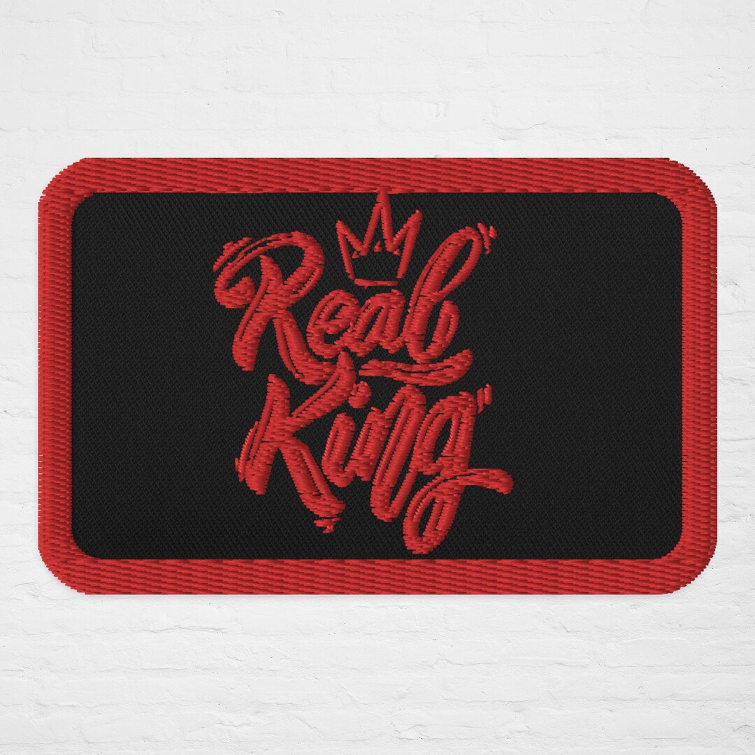 Real King Embroidered Patches - Etsy