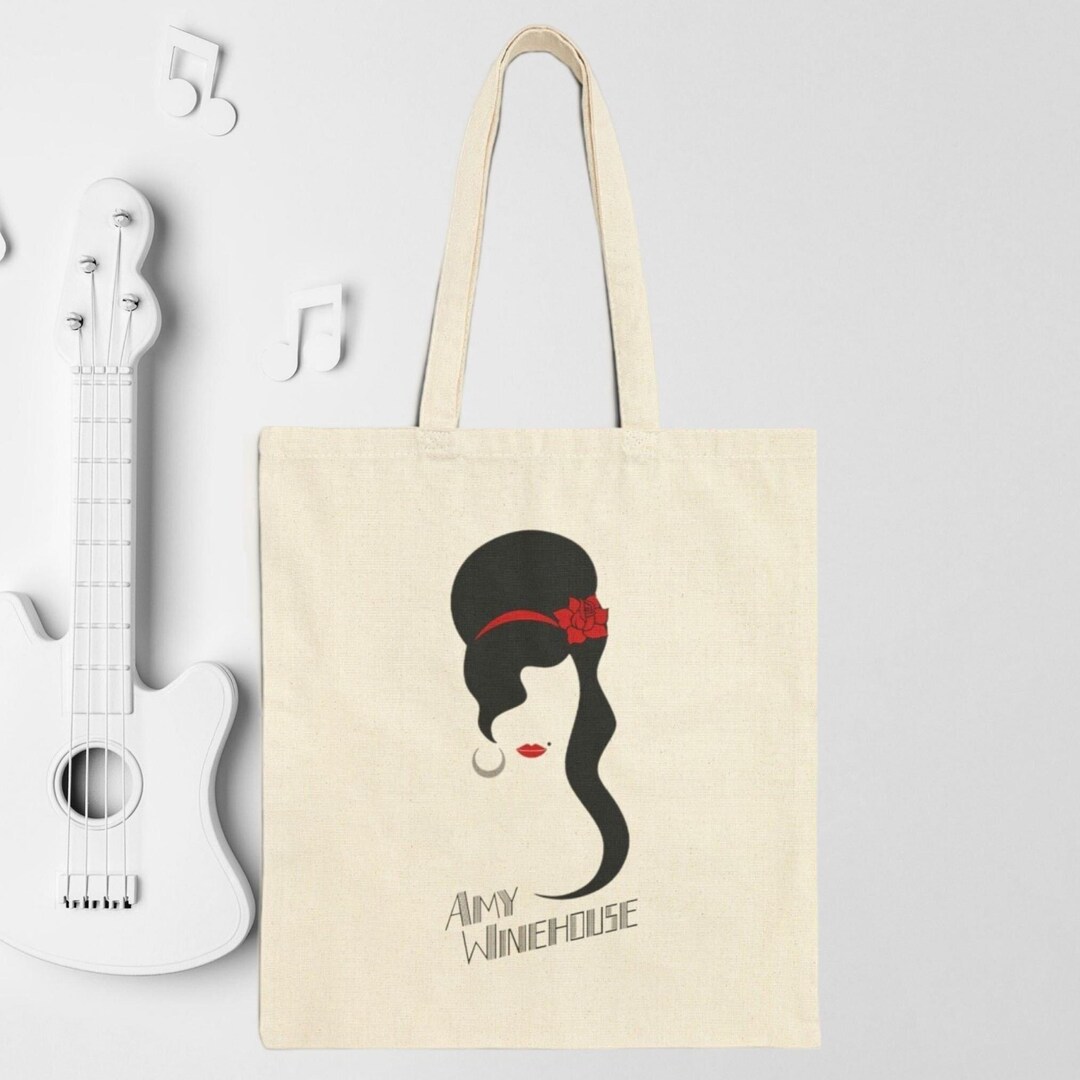 Amy Winehouse Tote Bag – Iconic Music Legend Cotton Tote – Retro Soul ...
